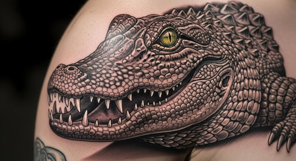 27 Fierce Alligator Tattoo Ideas to Boost Your Edge – quickinklist.com