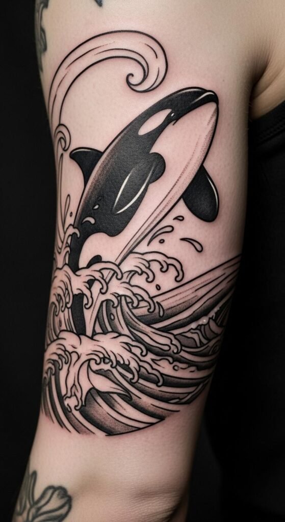 27 Stunning Orca Tattoos That Celebrate Strength & Grace – quickinklist.com
