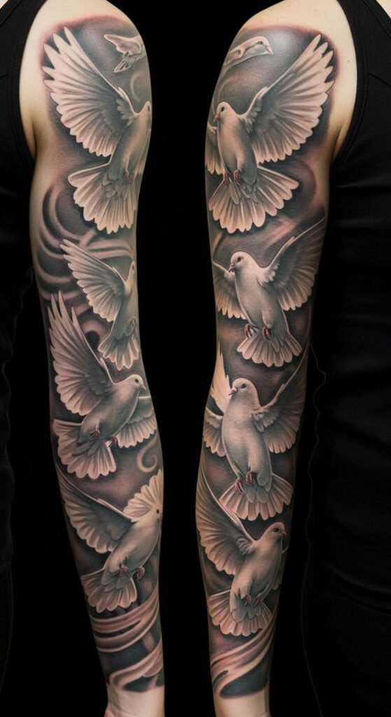 27 Stunning Dove Tattoo Ideas to Inspire Peaceful Expression ...